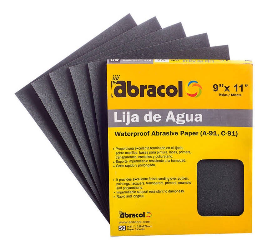 LIJA AGUA ABRACOL No 320 – Construmateriales Haddad & Cia